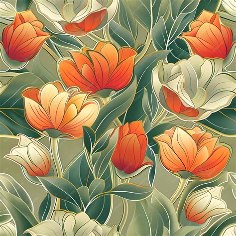 Premium Photo Garden Of Art Flowerful Patterns