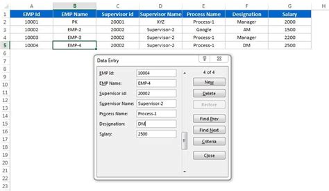 Quick Data Entry Form Without Vba Pk An Excel Expert