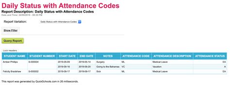Custom Attendance Codes Quickschools Blog