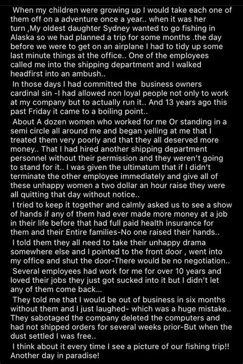 You Cant Fire Me I Quit Was A Sentence Created By The Man As An