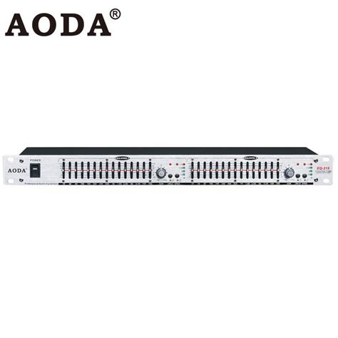 Professional Stereo 15 Band Graphic Equalizer With Led Display Level Equalizer And