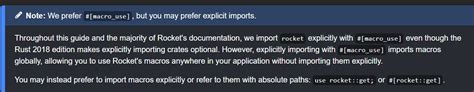 rocket import statement · rwf2 rocket · discussion 1700 · github