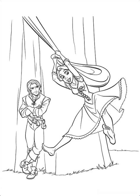 Flynn And Rapunzel Coloring Page Download Print Or Color Online For Free