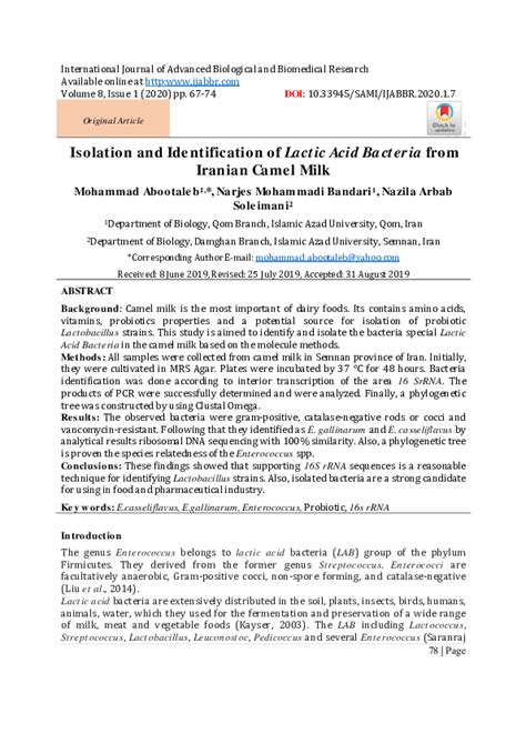 Pdf Isolation And Identification Of Lactic Acid Bacteria From Fermented Red Dragon Fruit Juices