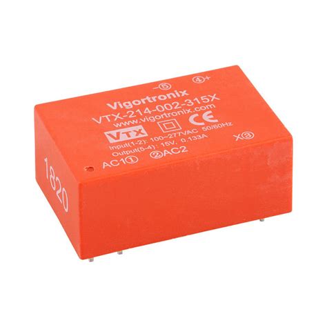 2 Watt Zero Crossing AC DC Converter 3 Series Vigortronix Ltd