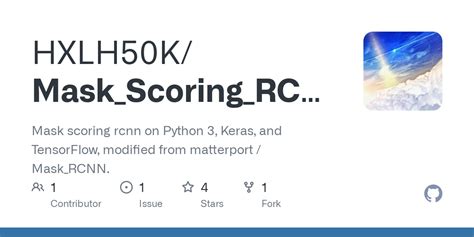 Github Hxlh50kmaskscoringrcnn Mask Scoring Rcnn On Python 3 Keras And Tensorflow