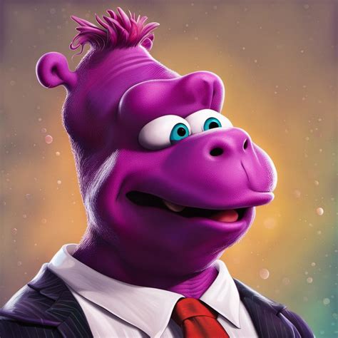Hyper Detailed Realistic Barney R Aiart