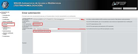 Generación Certificado Homologación Afip
