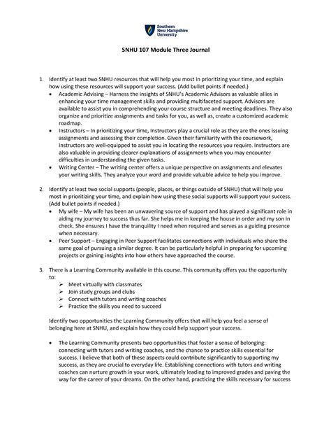 Snhu 107 Module Three Journal Snhu 107 Module Three Journal Identify