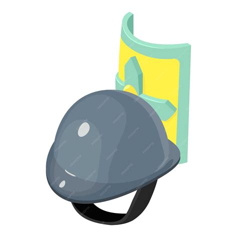 Icono De Casco Militar Vector Isométrico Casco De Soldado Y Icono De