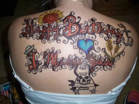 Happy Birthday Tattoo Girl Tattoo Happy Birthday Gratuit Ppwbp