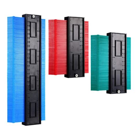 3 Pieces Contour Gauge Plastic Profile Gauge Multi Vicedeal