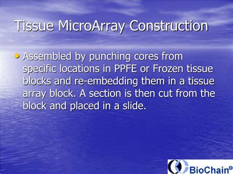 Ppt Frozen Tissue Array Powerpoint Presentation Free Download Id1218652