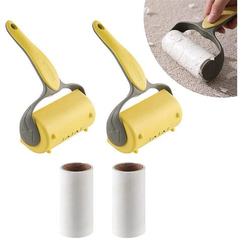 Lint Rollers With 2 Handles And 2 Sticky Refills Hair Remover For Clothes Big W
