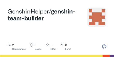 Github Genshinhelpergenshin Team Builder