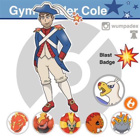 Fire Type Gym Leader Cole Rfakemon