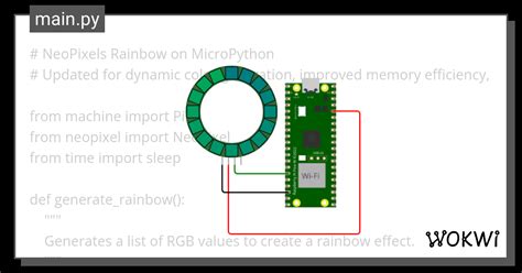Neopixel Ring Wokwi Esp32 Stm32 Arduino Simulator