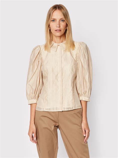 Karen By Simonsen Koszula Drosty 10104072 Beżowy Regular Fit Modivopl