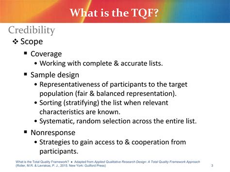 Qualitative Research What Is The Total Quality Framework Pdf Qualitative Research What Is The Total Quality Framework Pdf