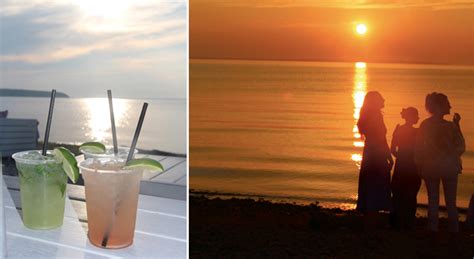 Navy Beach Relaxed Beach Front Dining Montauk Sun