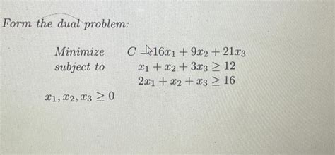 Solved Solve The Following Linear Programming Problem Using