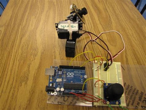 arduino 2 servos thumb stick joystick uruktech