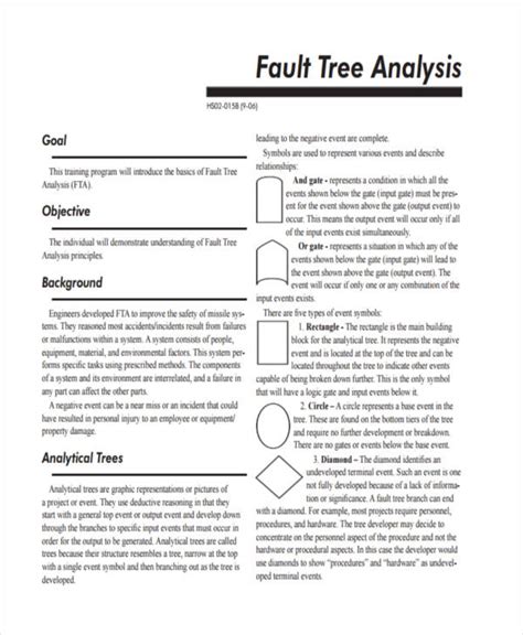 Fault Tree Analysis Examples To Download