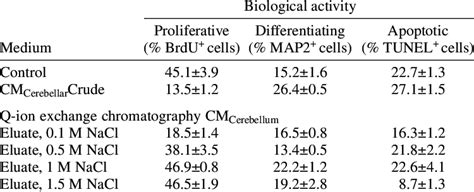 Proliferative Differentiating And Apoptotic Activities In Different
