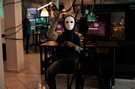 Premium Photo Cybercrime Thief Recording Threat Video On Smartphone