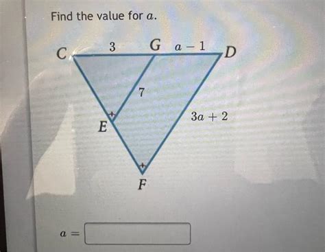 Solved Find The Value For A Chegg Com
