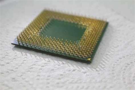 Amd Processor Cpu Close Up For Computer Stock Image Image Of Creative Pin