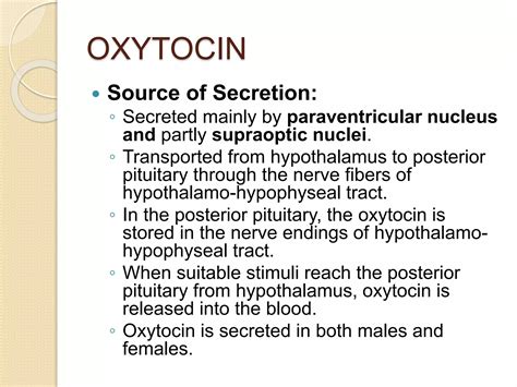 Oxytocin And Vasopressin Pptx