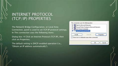 Installation Of Tcp Ip Protocol And Windows Components Pptx