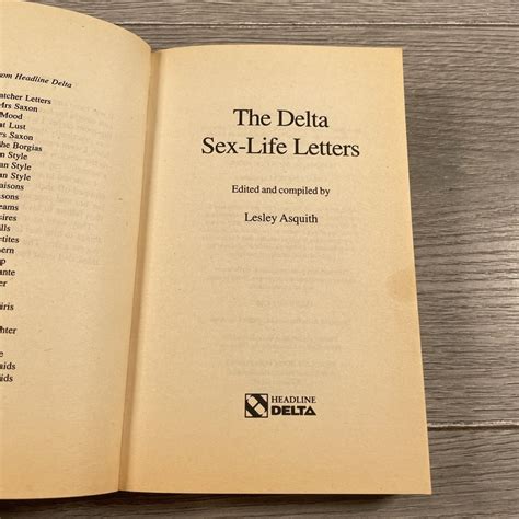 The Delta Sex Life Letters Headline Delta Paperback 1994 Adult Erotic
