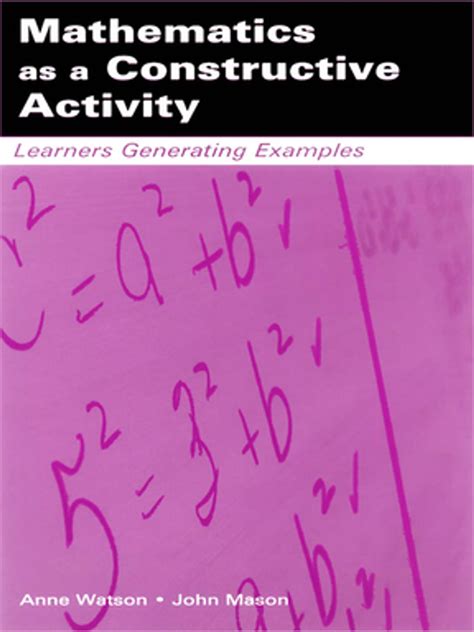 mathematics as a constructive activity ebook by anne watson epub