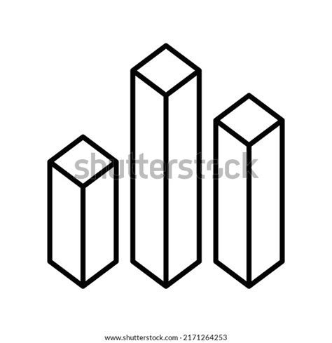 3d Block Chart Editable Stroke Icon Stock Vector Royalty Free 2171264253 Shutterstock