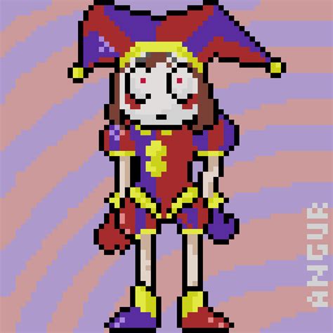 Pomni Pixel Art By Me R Theamazingdigitalciru