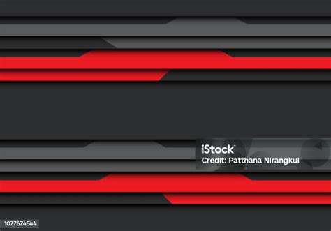 빈 공간 디자인 현대 미래 배경 벡터 일러스트와 함께 추상 회색 빨간색 다각형 선 0명에 대한 스톡 벡터 아트 및 기타 이미지 0명 개념 개념과 주제 Istock