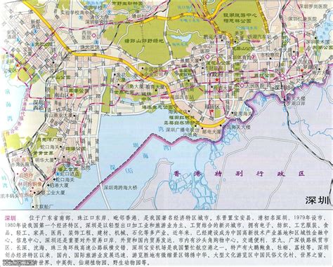 广东深圳景点导游图 地图窝