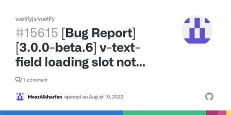 Bug Report 300 Beta6 V Text Field Loading Slot Not Respected