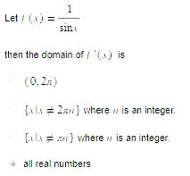 Solved What Is The Domain Of Cot X Csc X Chegg Com