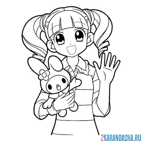 Куроми раскраска мини распечатать