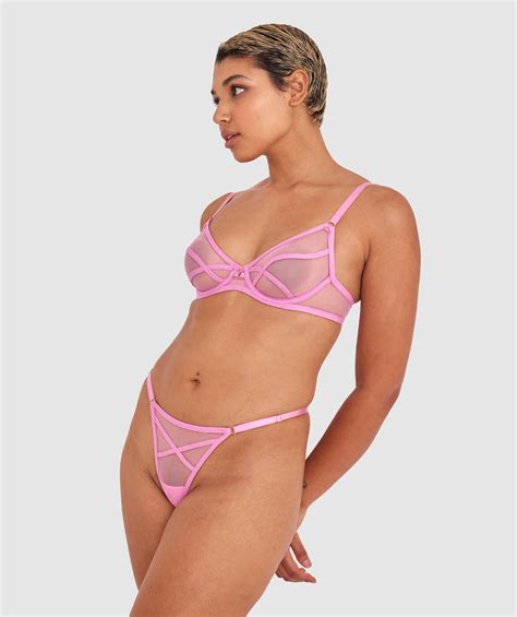 Bras N Things Night Games Simply Sexy Push Up Bodysuit Pink