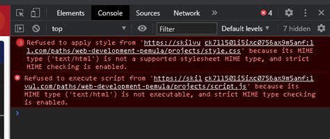 Css Dan Js Refused Apakah Ini Bug Mohon Solusinya Feedback Error
