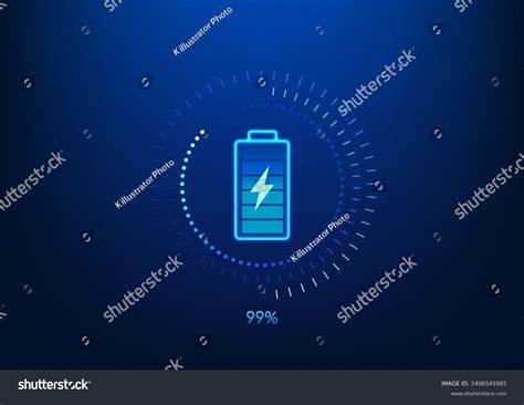 Battery Technology Background Screen Battery Technology Stock Vector