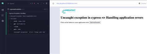 exception handling in cypress how to handle cypress uncaught exceptions
