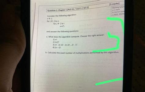 Solved Consider The Following Algorithm X↔1 For I∈2 To N