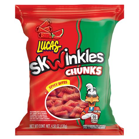 Lucas Skwinkles Chunks Spicy Watermelon Bites Shop Candy At H E B