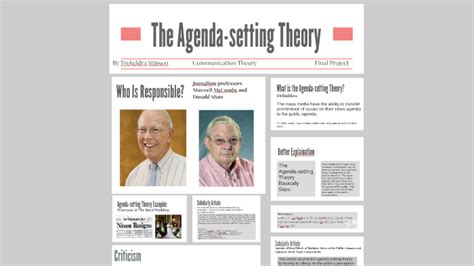 The Agenda Setting Theory By On Prezi