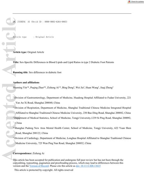 Pdf Sex‐specific Differences In Blood Lipids And Lipid Ratios In Type